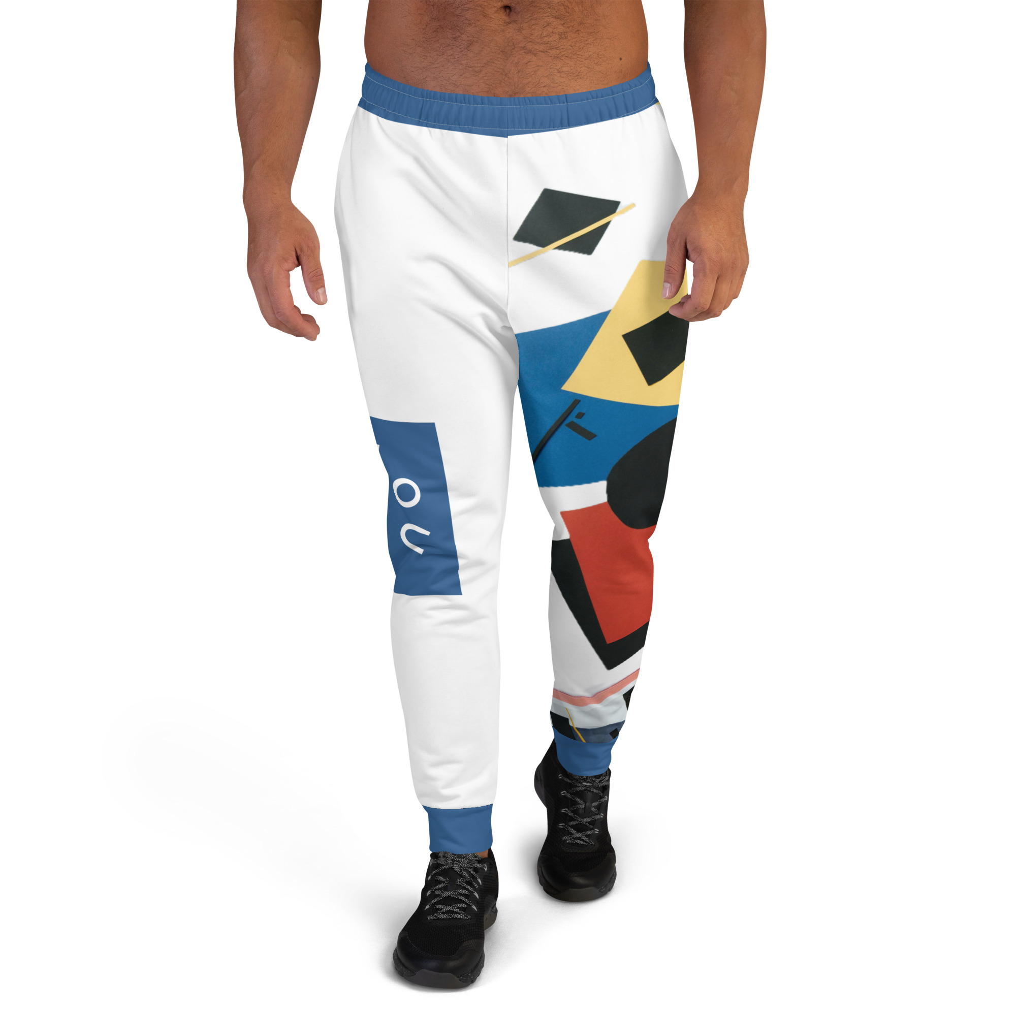 The Geometric Abstract Men's Joggers - The Art Concierge Clothing